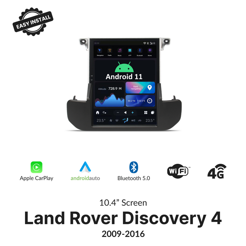 Land Rover Discovery4 2009-2016 | Tesla-Style CarPlay Screen – Car Tech ...