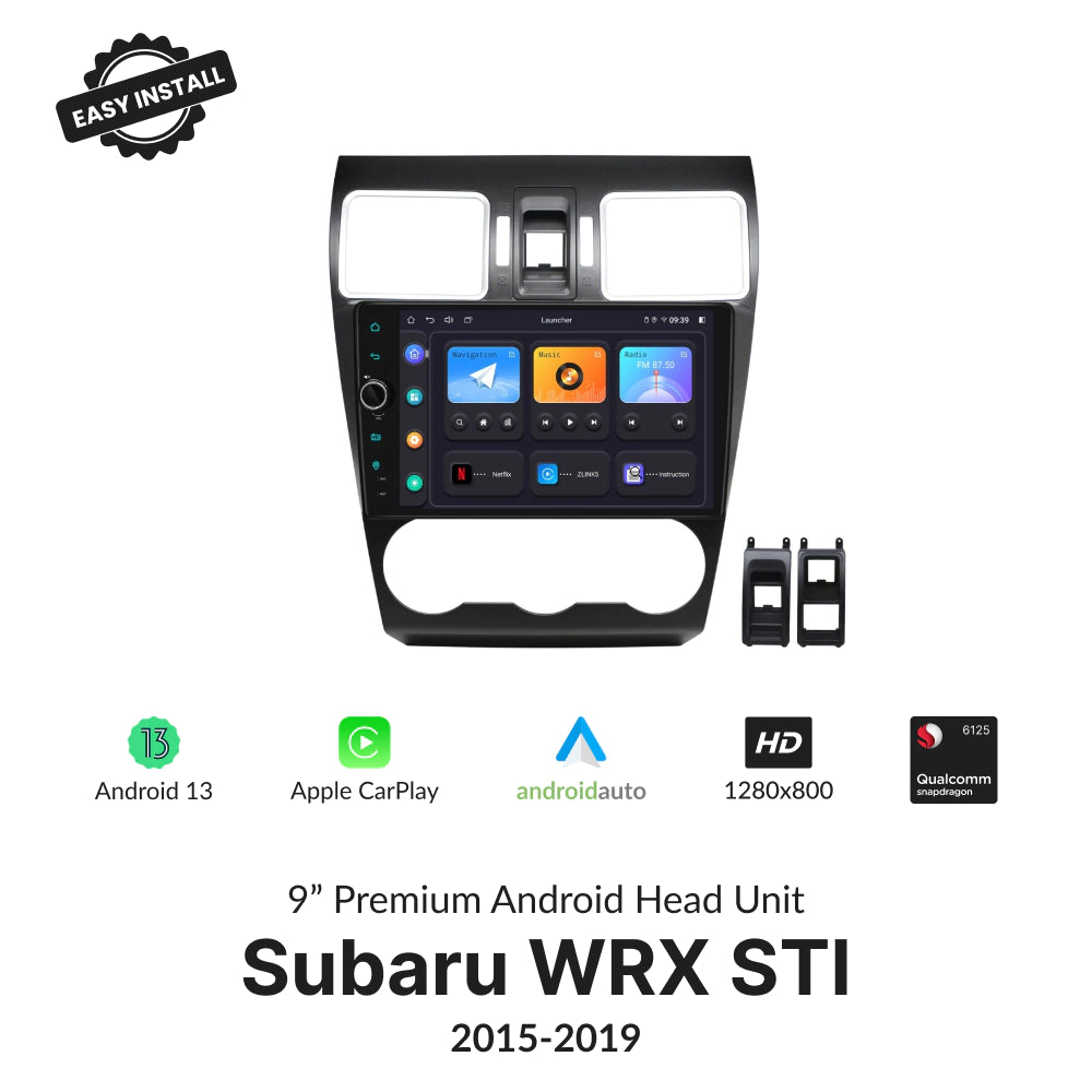 Subaru WRX STI 2015-2019 | 9” Wireless CarPlay Android Head Unit – Car ...