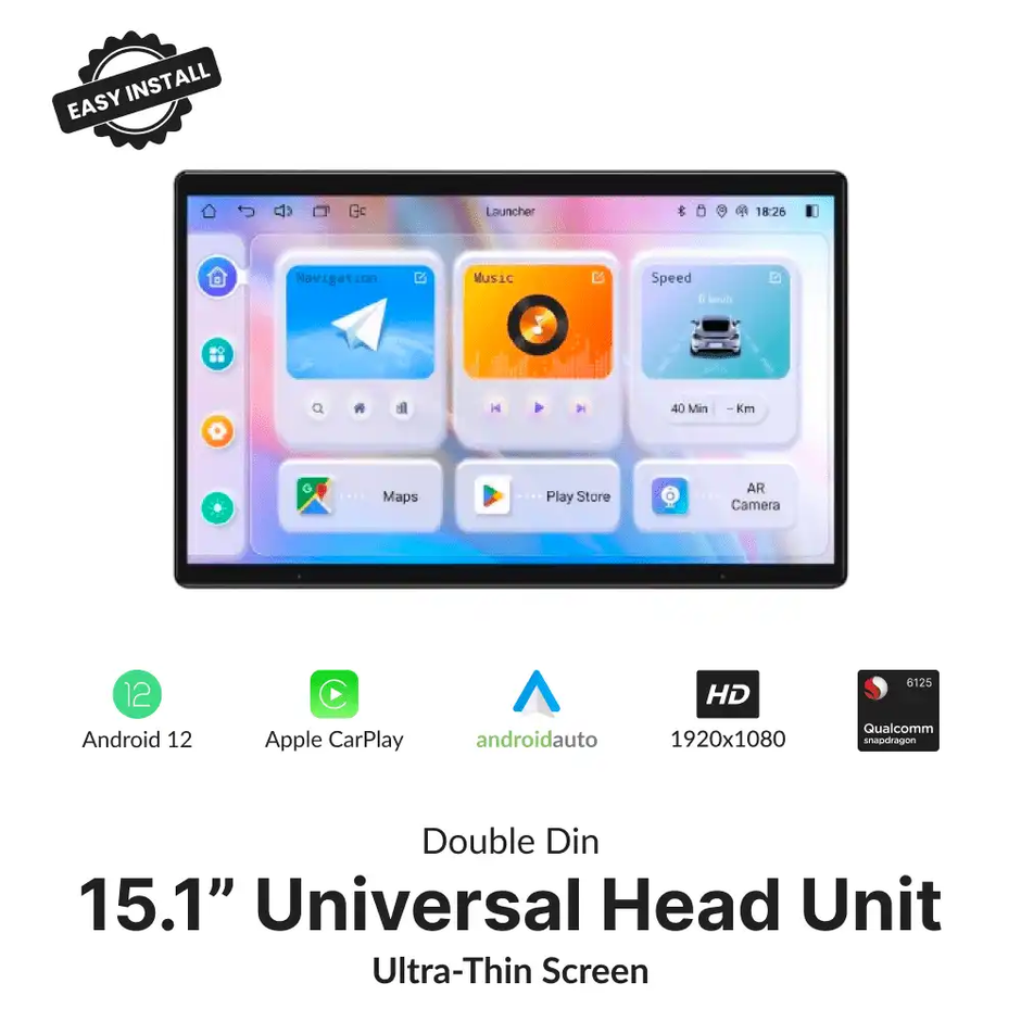 Universal Carplay & Android Auto Head Units Double Din – Car Tech Studio